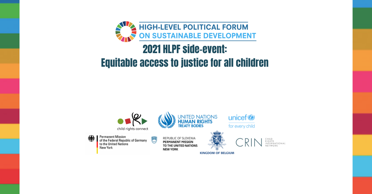 A day of many firsts: Highlights from the 2021 HLPF side-event on Equitable access to justice ...